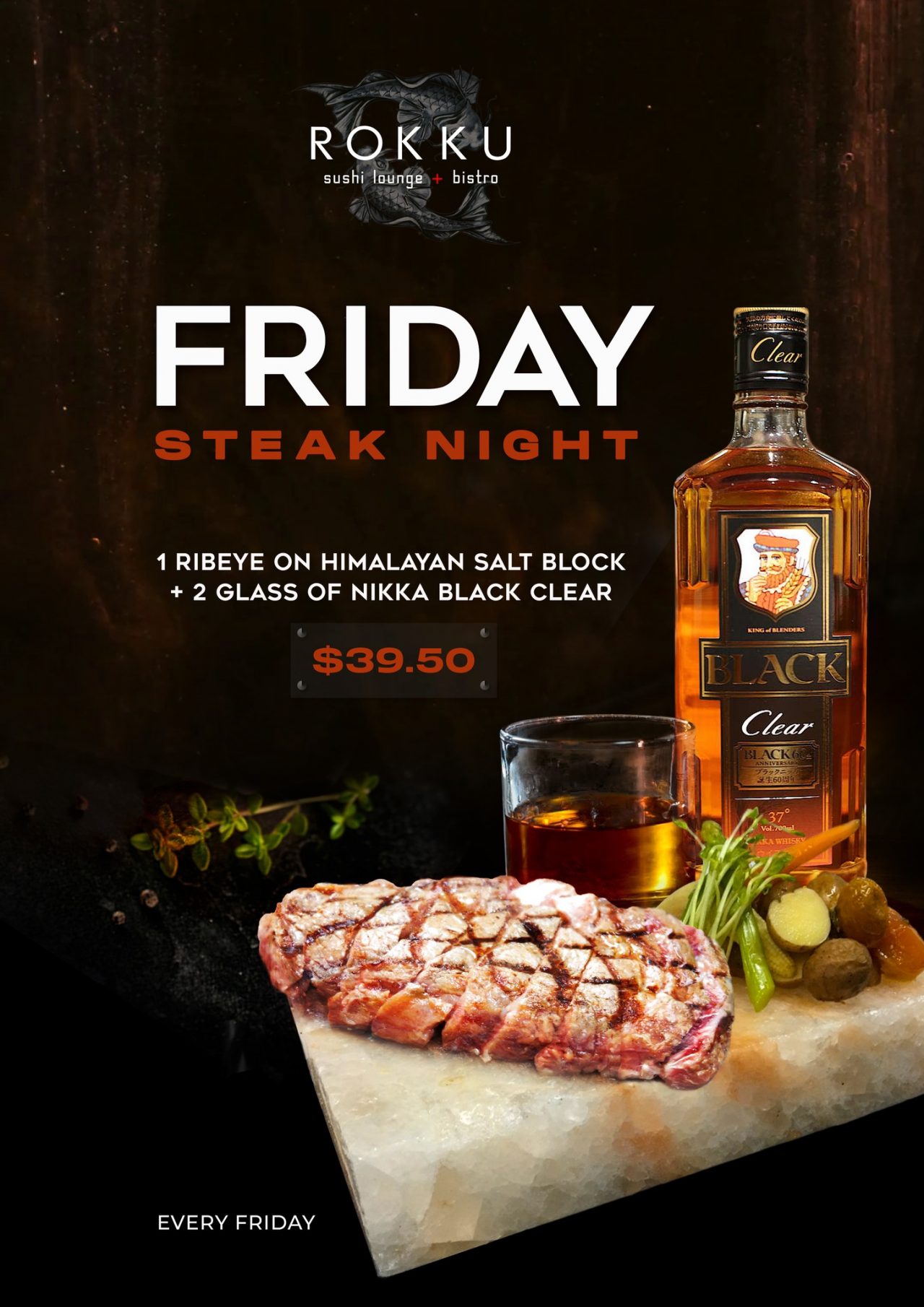 FRIDAY STEAK NIGHT AT ROKKU Rokku Sushi Lounge Bistro friday-steak-night-at-rokku-rokku-sushi-lounge-bistro